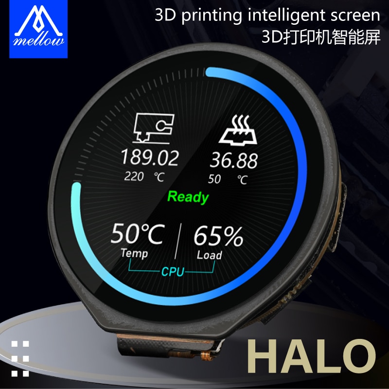 Mellow 1.28-inch FLY-HALO WiFi IPS Smart Circular Touch Screen for 3D ...